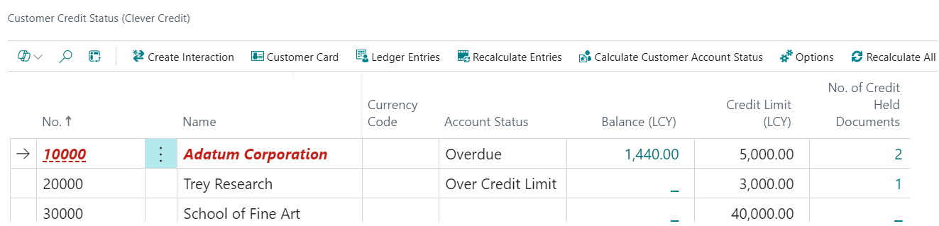 Clever Dynamics - Credit Control Interactions